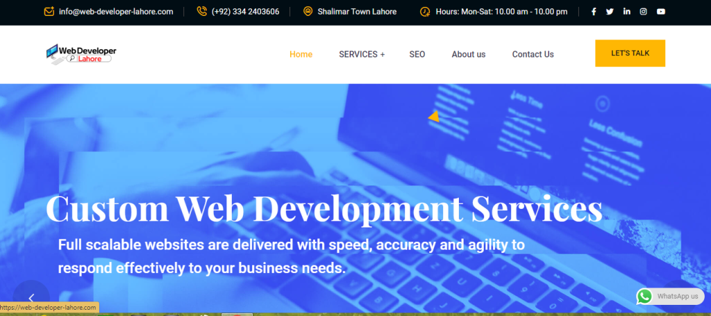 Web Developer Lahore - Web Developer Lahore